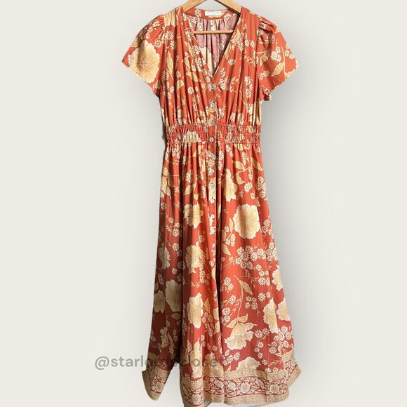 Spell | Dresses | Spell The Gypsy Sloan Gown Maxi Dress Medium Rust ...